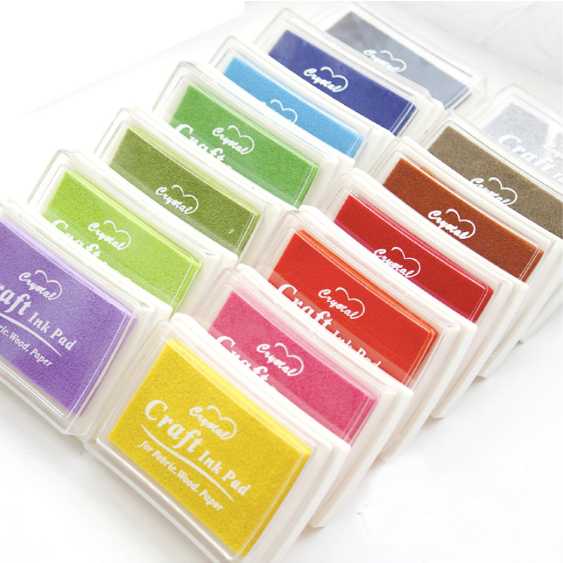 Single Color Craft Stamp Chop Ink Pad Washable Rubber Stamp Journal ...