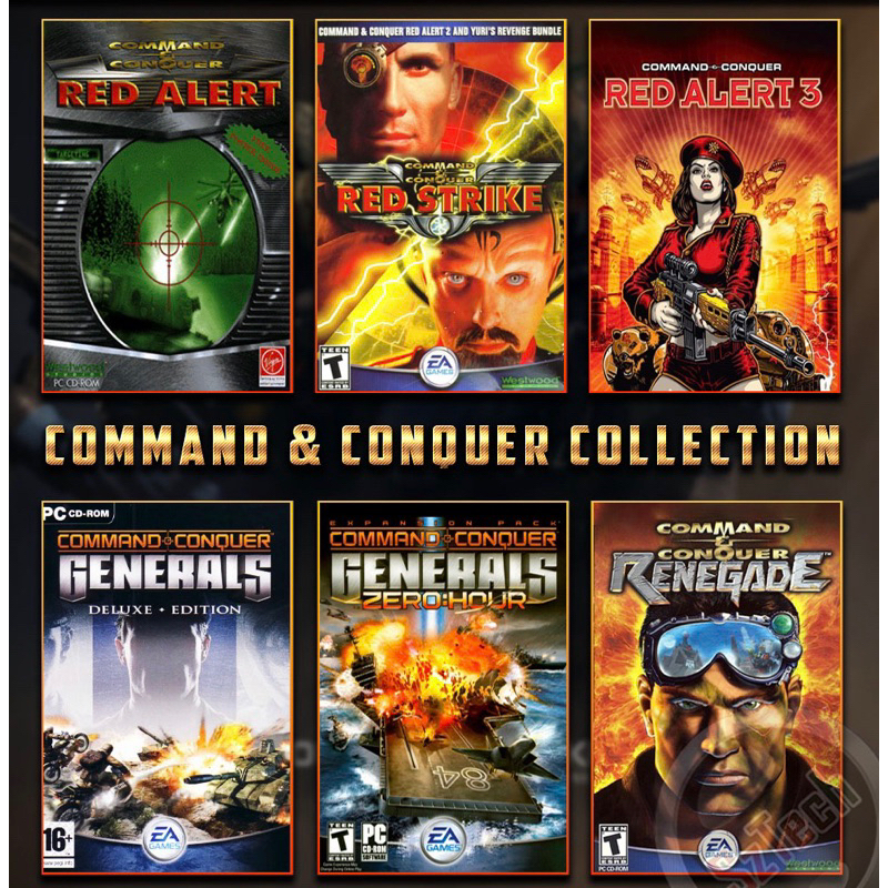 Command&conquer games include red alert and so on | Shopee Malaysia