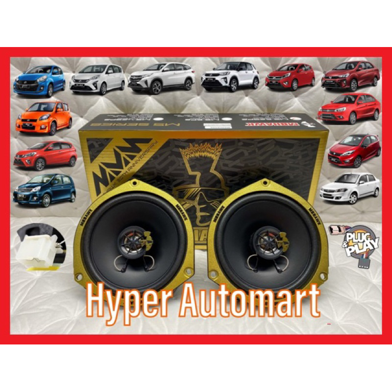 Mohawk PNP M5 6"Inch Plug & Play 2-Way Coaxial Speaker (M5-625P2 ...