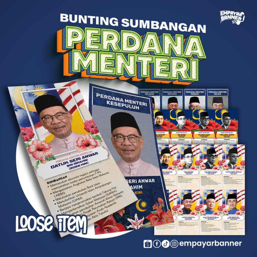 Banner Loose PERDANA MENTERI MALAYSIA Kenali Sejarah Kepimpinan Negara ...