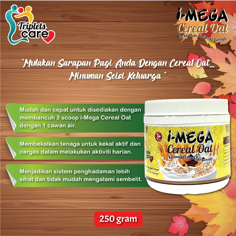 i-Omega Cereal Oat - Berasaskan makanan sunnah - Pelbagai khasiat ...