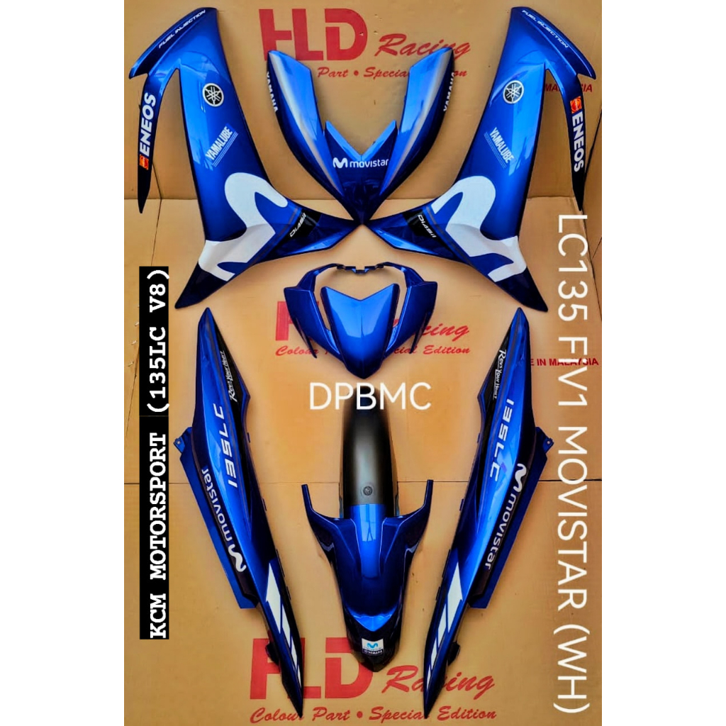 COVERSET YAMAHA 135 LC V2-V8 MOVISTAR | Shopee Malaysia
