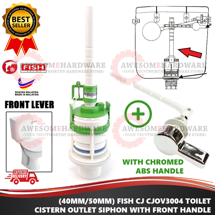 (40MM, 50MM) CJ FISH CJOV 3004 40MM OR 50MM TOILET CISTERN SIPHON W ...