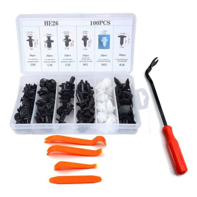 Car Rivet Bumper Clip Fastener Expansion Screw Clip Plastic Rivets Push ...