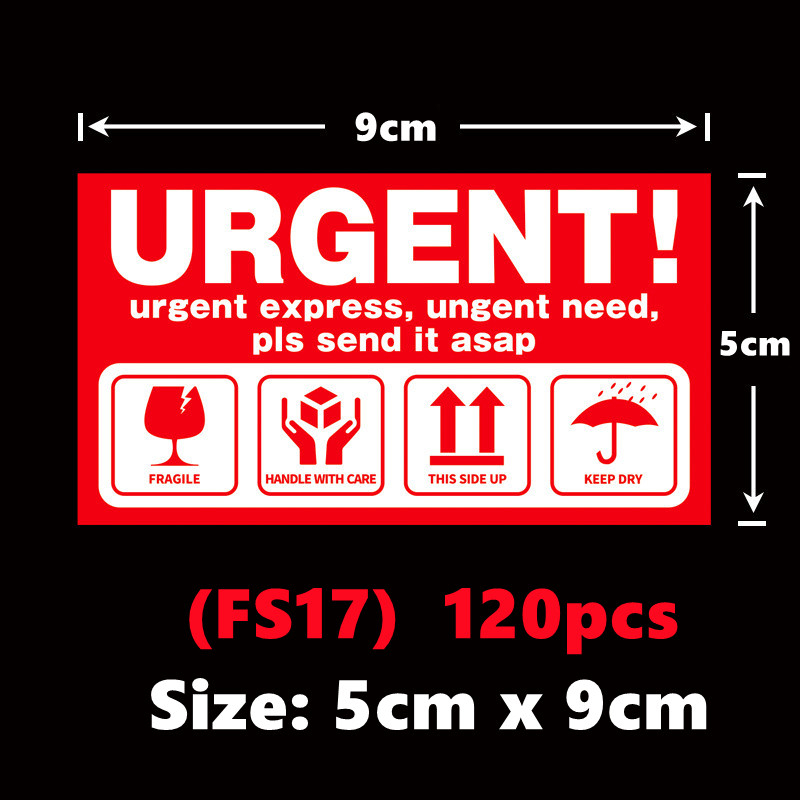 🇲🇾 🏆 120pcs Fragile Urgent Warning Handle With Care Dont Stack Drop ...