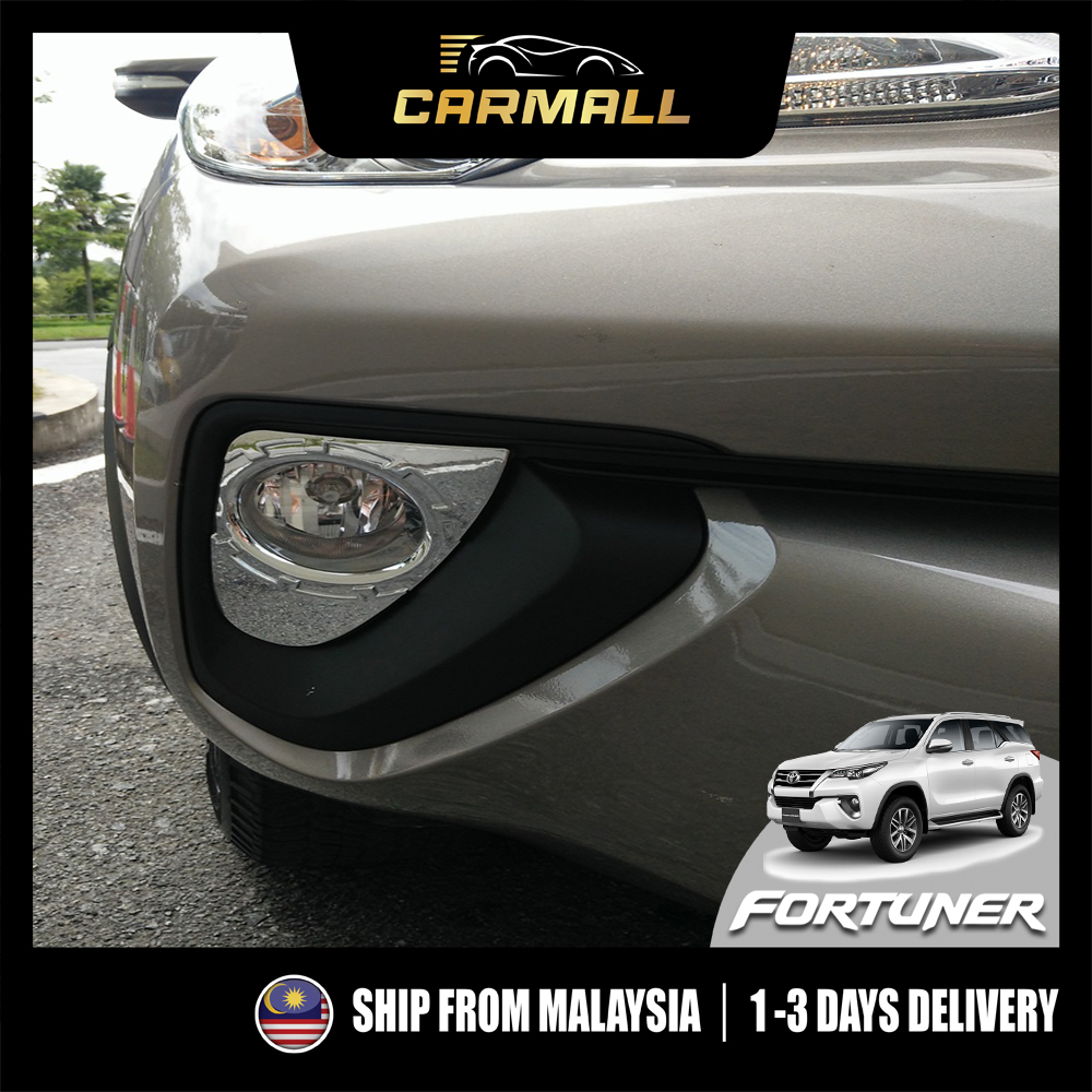 Fog Lamp Chrome Cover Front Light Fog Lamp Frame Cover Trim For Toyota ...