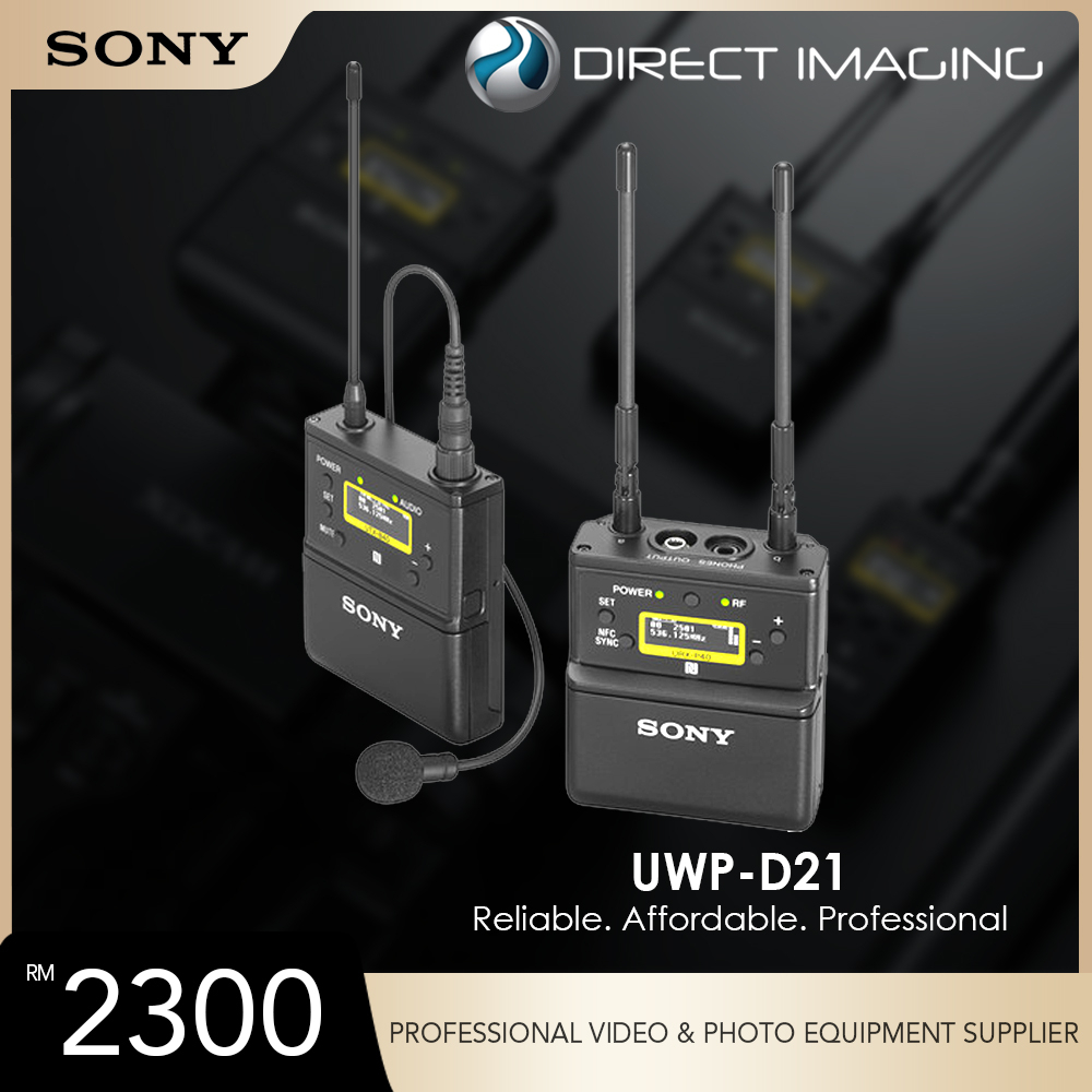 Sony UWP-D21 Camera-Mount Wireless Omni Lavalier Microphone System | Shopee Malaysia