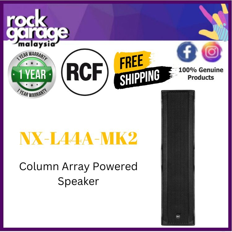 RCF NX-L44A-MK2 Column Array Powered Speaker ( NXL44A / NXL 44 A / MK2 ...