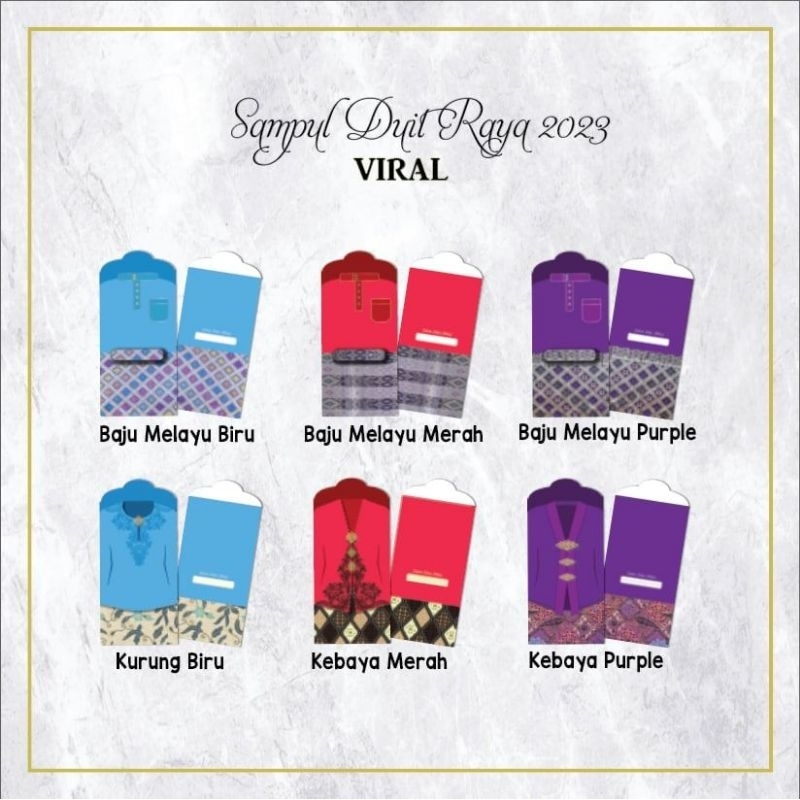 Sampul Duit Raya 2023 Exclusive Hari Raya(min. order 2 set) | Shopee ...