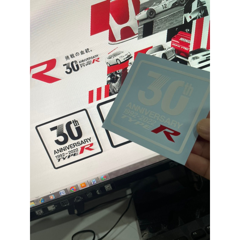 30th ANNIVERSARY TYPE RSTICKER | Shopee Malaysia