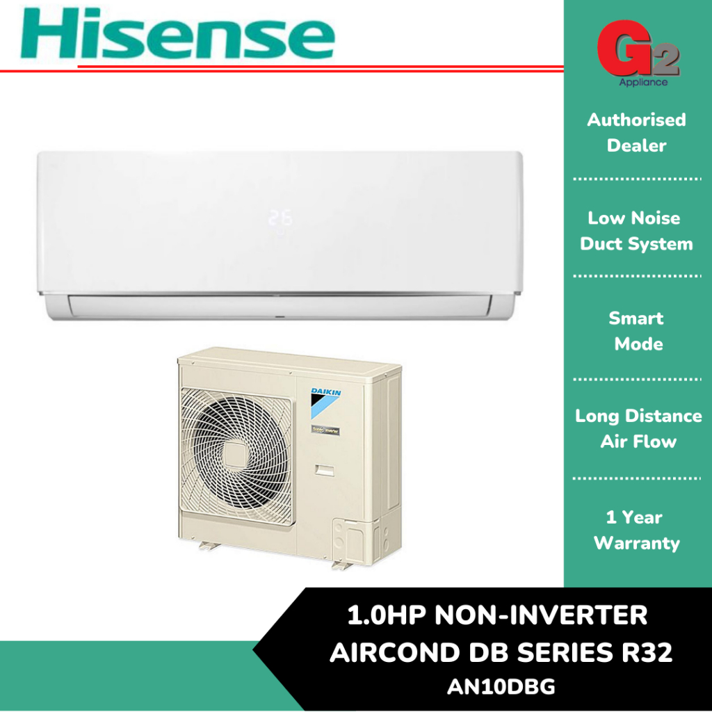 HISENSE / SAMSUNG / MIDEA / PANASONIC 1.0HP NON-INVERTER AIRCONDITIONER ...