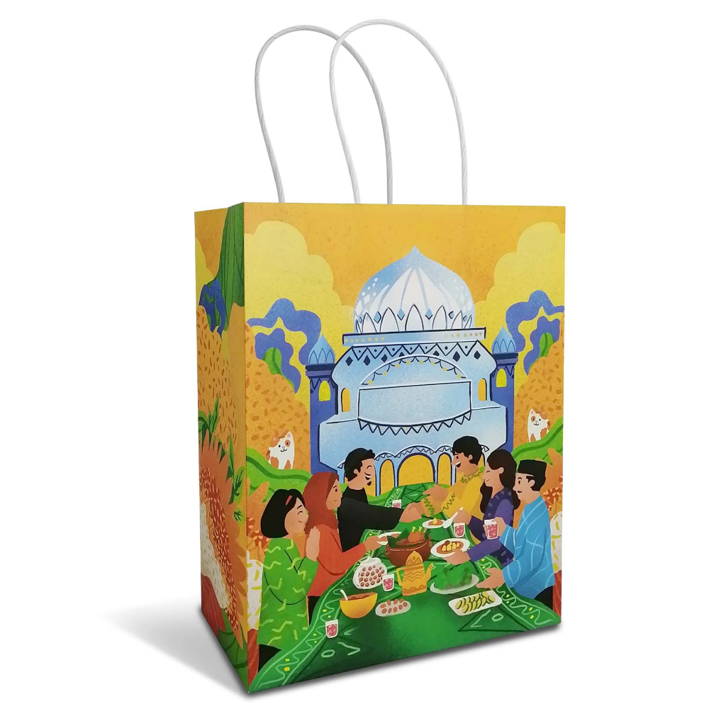 Store Age [50/100pcs] Raya Festive Paper Bag/Gift Bag/Hari Raya Paper ...