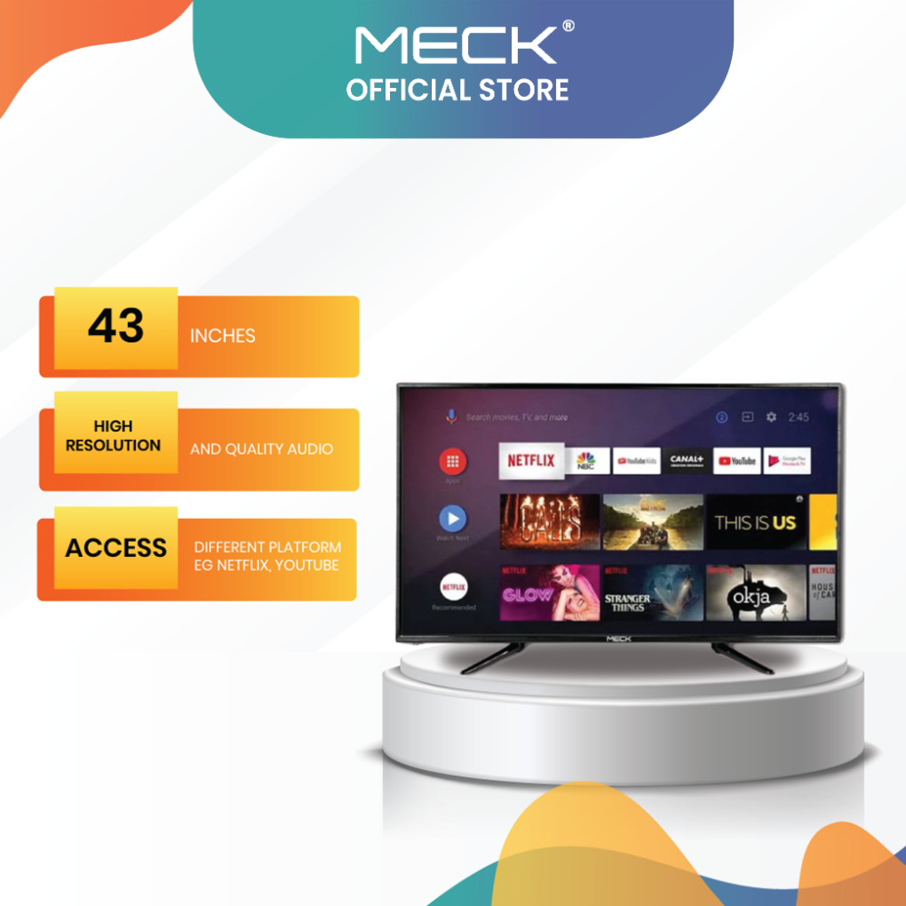 Meck Smart LED TV With Android TV/WiFi/YouTube/MyTV (43”) | Shopee Malaysia