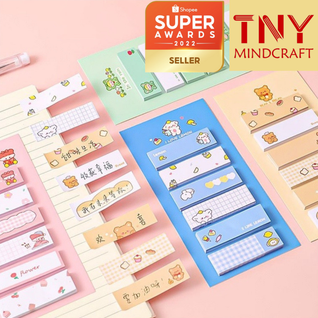 [TNY] Multi Design Sticky Notes Cartoon Cute Memo Label Sticker ...
