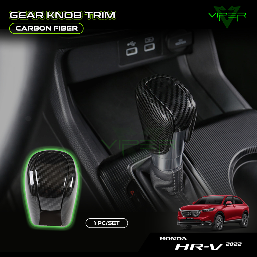 Honda HRV 2022 - 2025 Carbon Fiber Gear Knob Trim Cover Interior ...