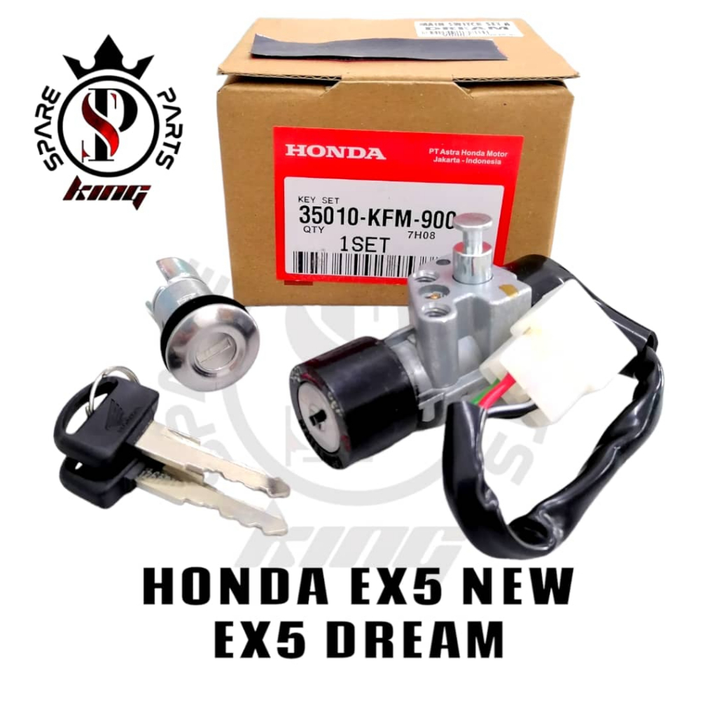 ORI INDONESIA HONDA EX5 NEW EX5 DREAM MAIN SWITCH SET MAIN SUIS KUNCI ...