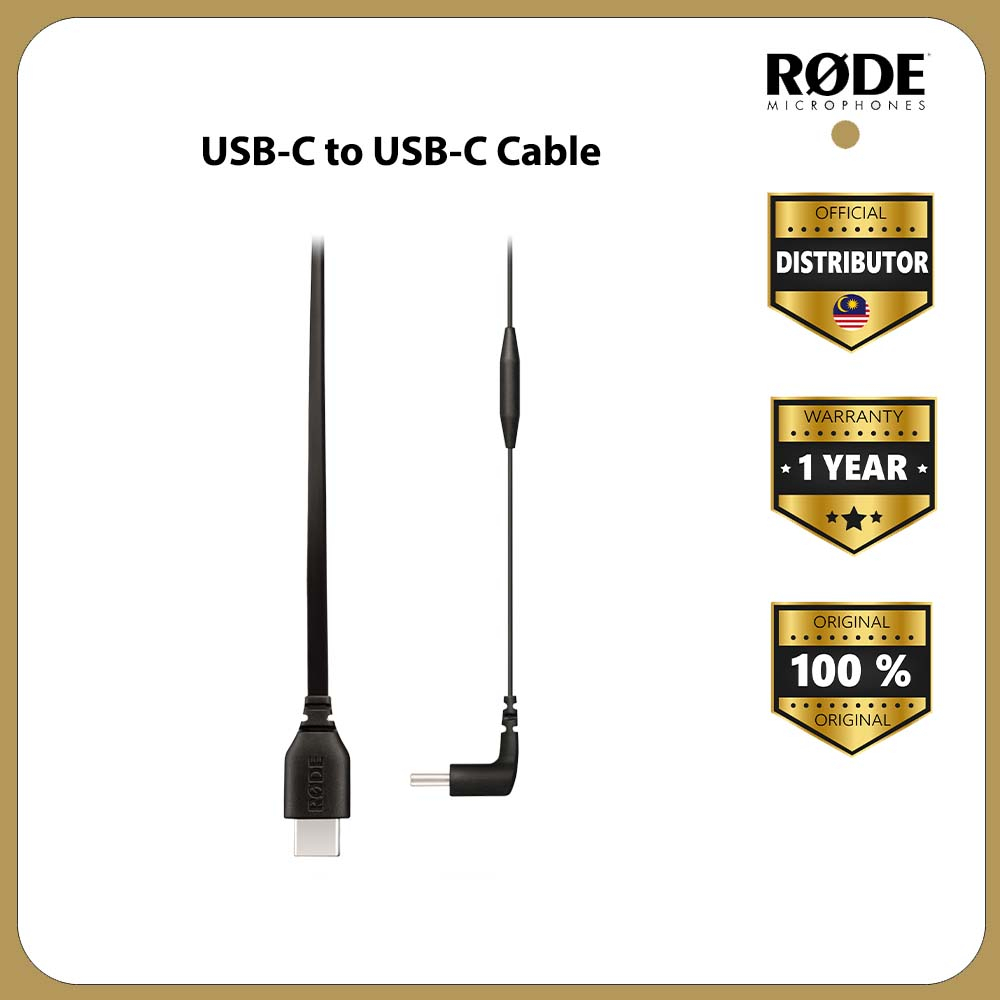 RODE SC16 | USB-C to USB-C Cable | Connect RØDE mic with a USB-C output ...