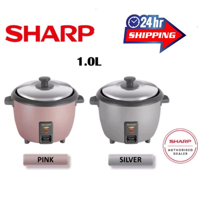 Sharp Rice Cooker Non-stick Rice Cooker Steam Tray 1.0 Litre KSH108SL ...