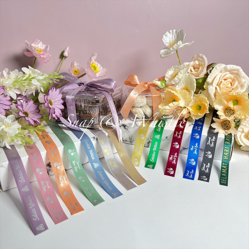 [PROMOTION] 1 Meter Reben Selamat Hari Raya Exclusive Ribbon Decoration ...