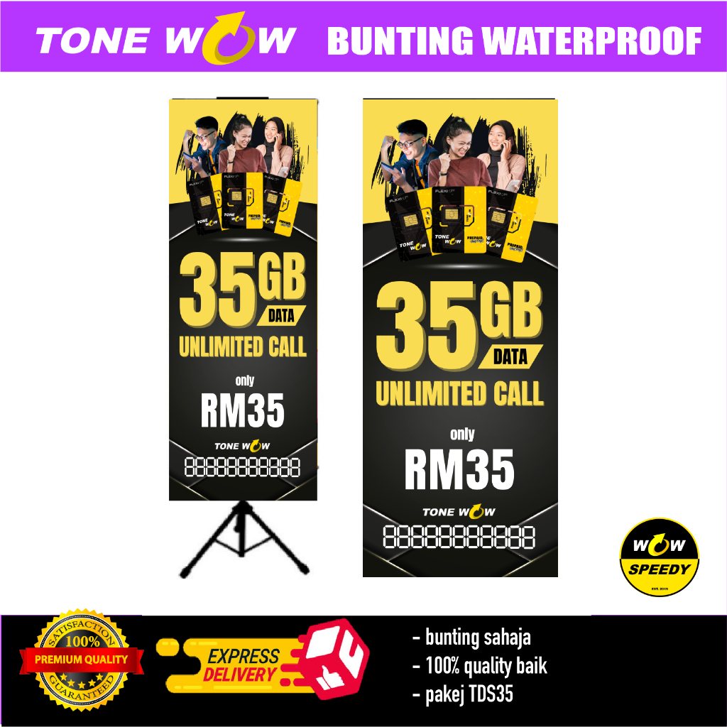 [2023 DESIGN BARU] TONE WOW TDS35 BUNTING 🔥 | Shopee Malaysia