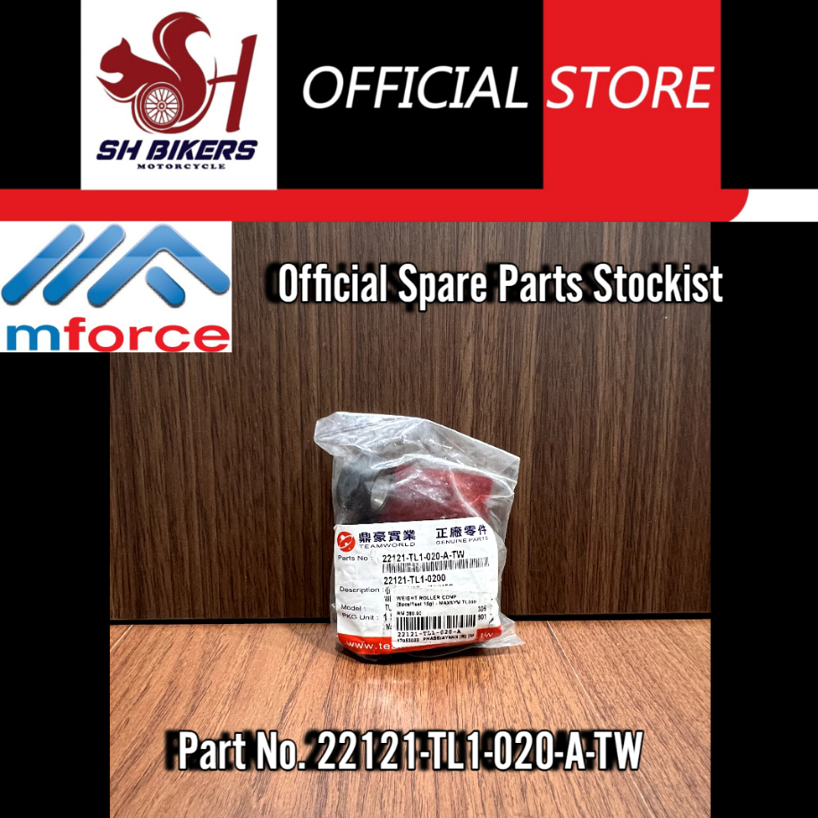 SYM Maxsym TL500 Weight Roller Comp (Part No. 22121-TL1-020-A-TW) | Shopee Malaysia