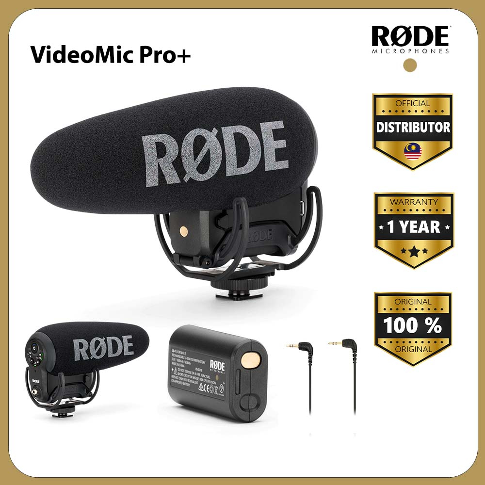 RODE VideoMic Pro+ | Premium On-camera Microphone | Shopee Malaysia