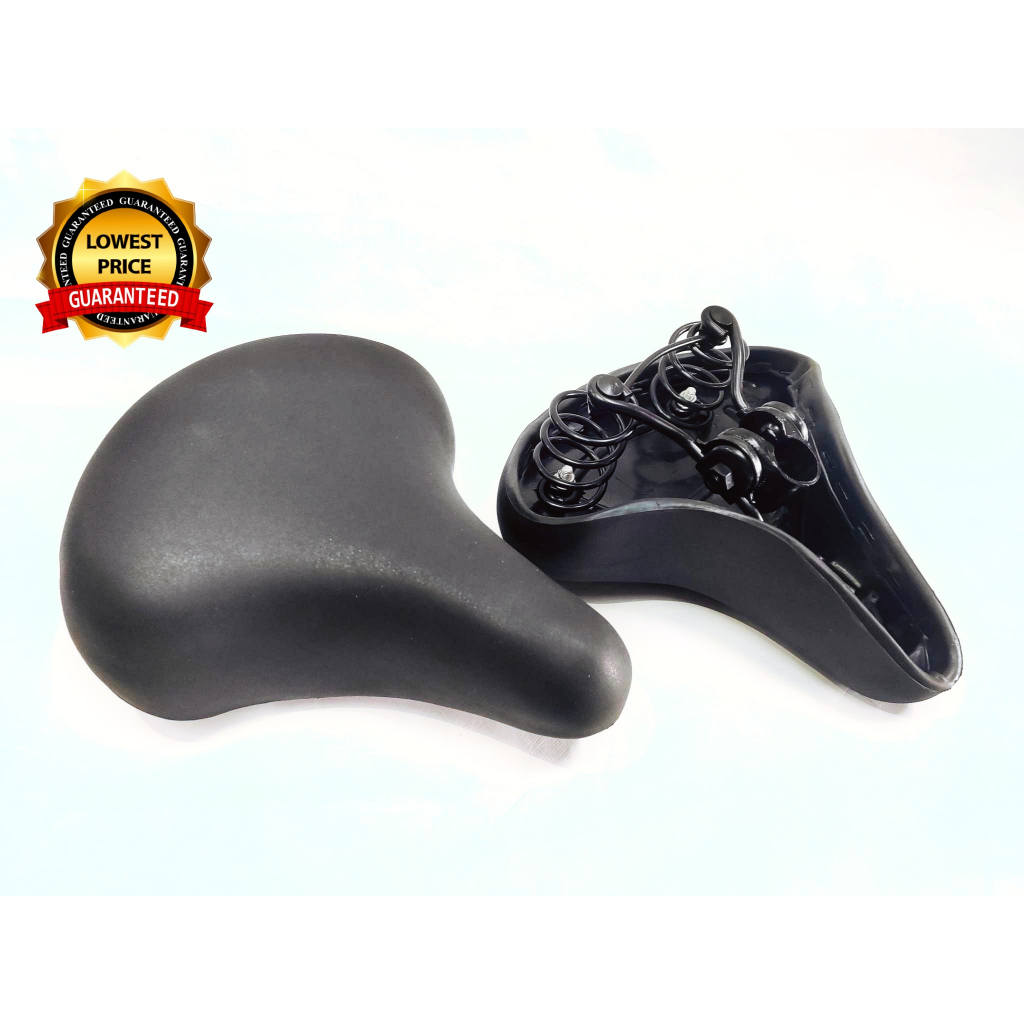 Bicycle Big Spring Saddle Comfortable Wide Bicycle Seat Candy Cycling ...
