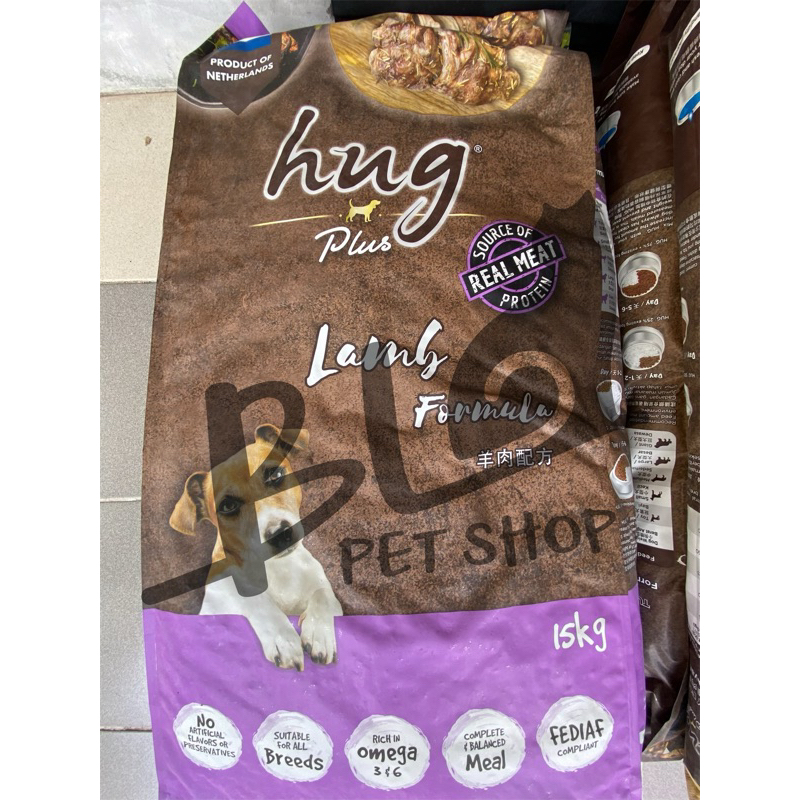 Hug Plus Dog Dry Food 15kg (Chicken/Lamb/Salmon/Turkey) | Shopee Malaysia