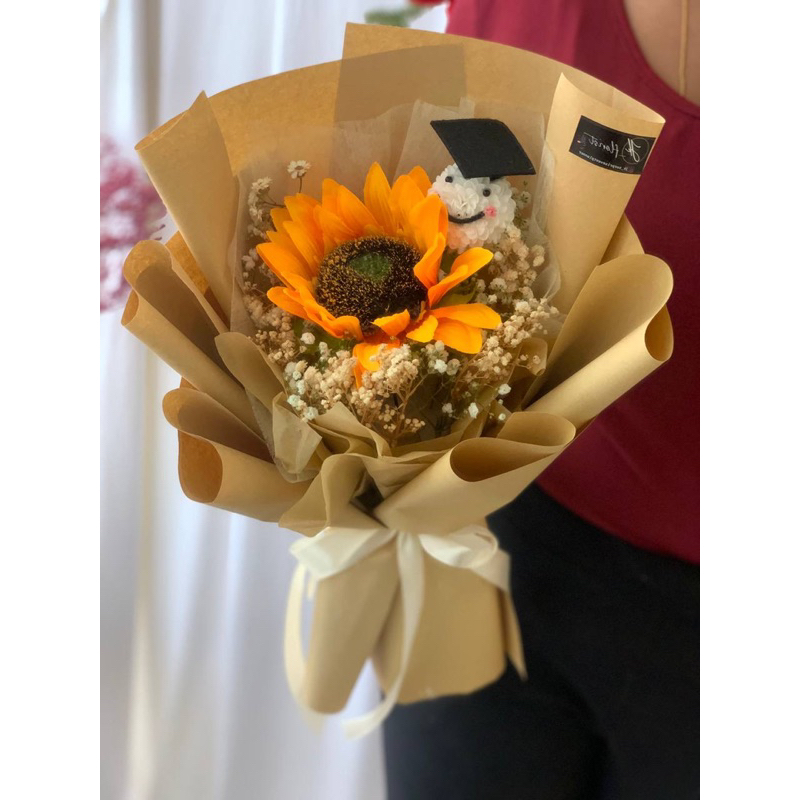 Graduation Artificial Mixed Flower Bouquet (Small) | Shopee Malaysia