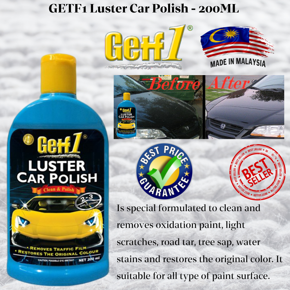 GETF1 Luster Car Polish - 200ML | Shopee Malaysia