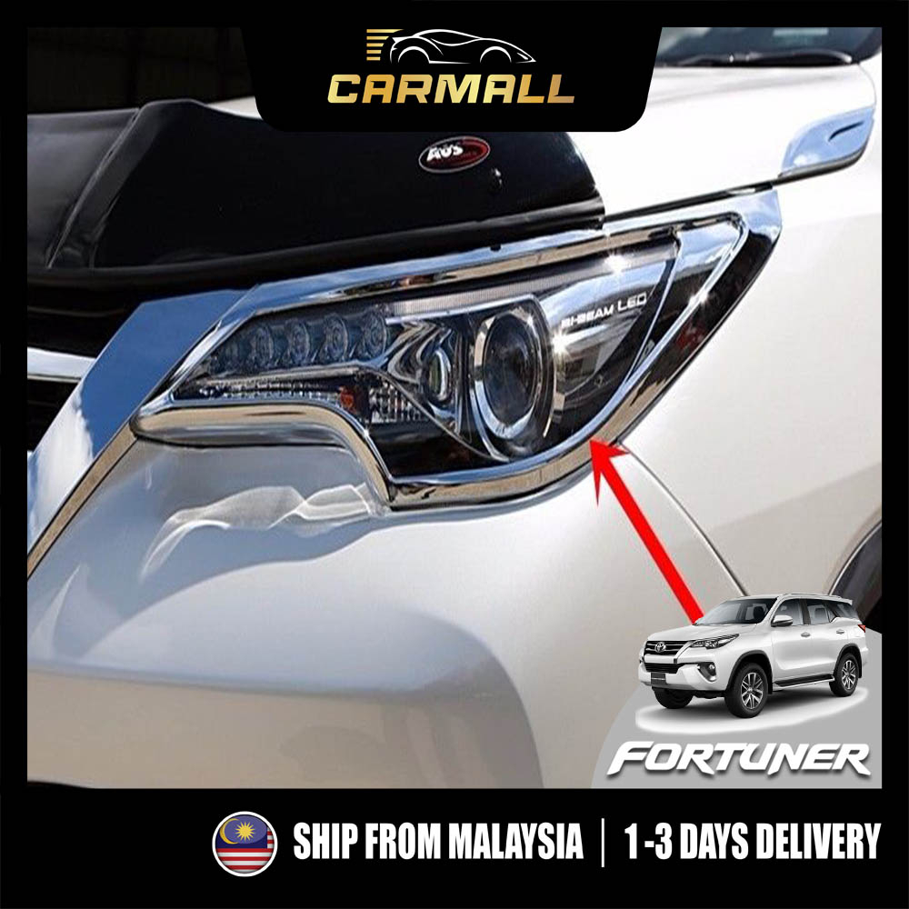 Head Lamp Chrome Cover Front Line Head Light Lamp Cover Chrome For ...