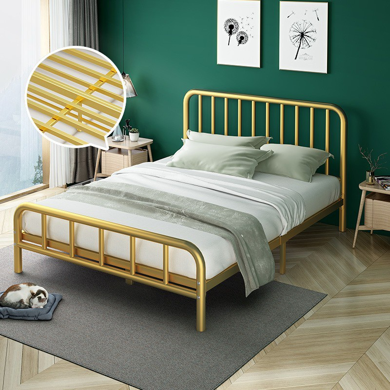 Bed Frame Rangka Katil Modern Simplicity Gold Plating EXTRA THICK Bed ...