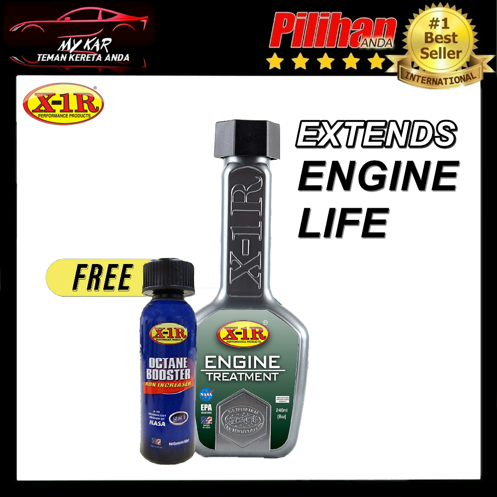 X-1R Engine Treatment 240ML + FREE OCTANE BOOSTER 60ML | Shopee Malaysia