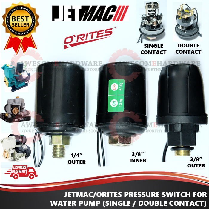JETMAC ORITES FATMANZ PRESSURE SWITCH FOR JPG1350 JPG3435C JPG3700A ...