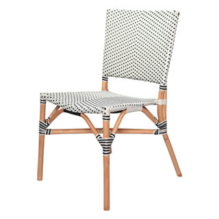 TRADGARD Natural Cane Dining Chair Retro Modern Woven Rattan Chair ...