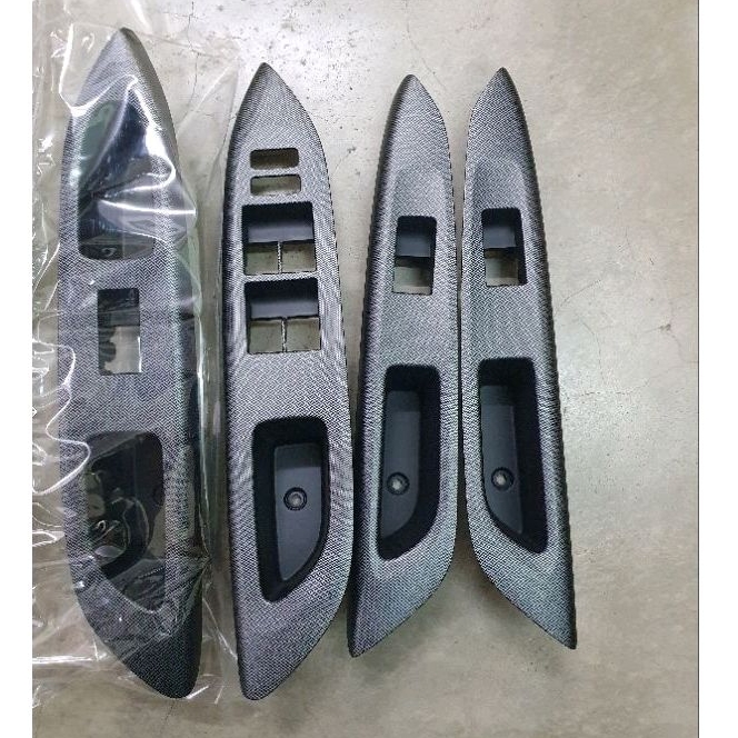 Power Window Switch Casing Full Sets(Toyota Vios 07-13)Carbon Type ...