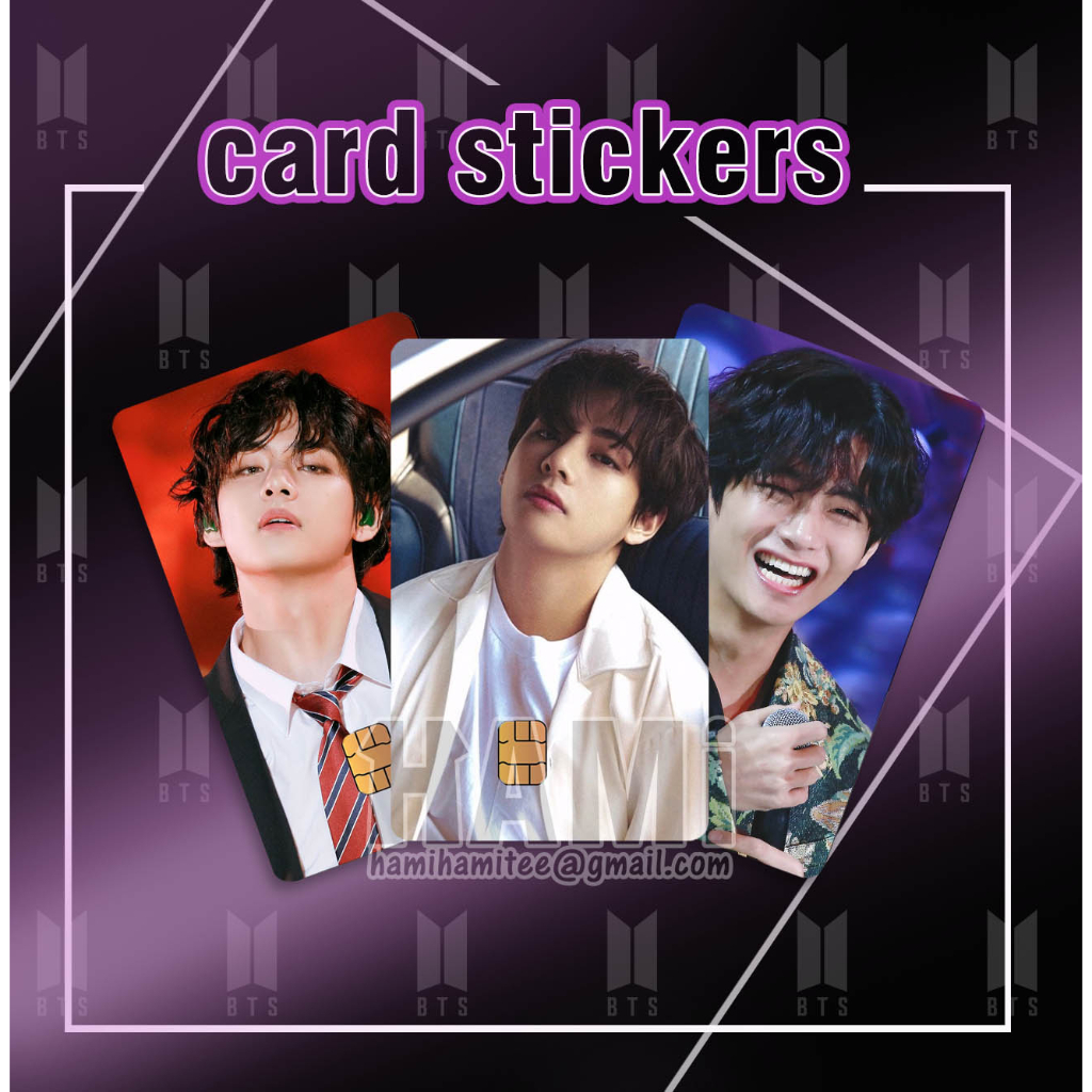 V TAE HYUNG STICKER - BTS CARD STICKER - TNGO CARD STICKER - STICKER ...