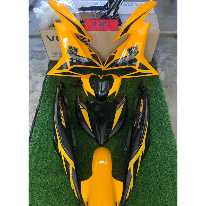 Body Coverset Y15ZR Y15 V2 first model 2015 purple hitam batman biru ...