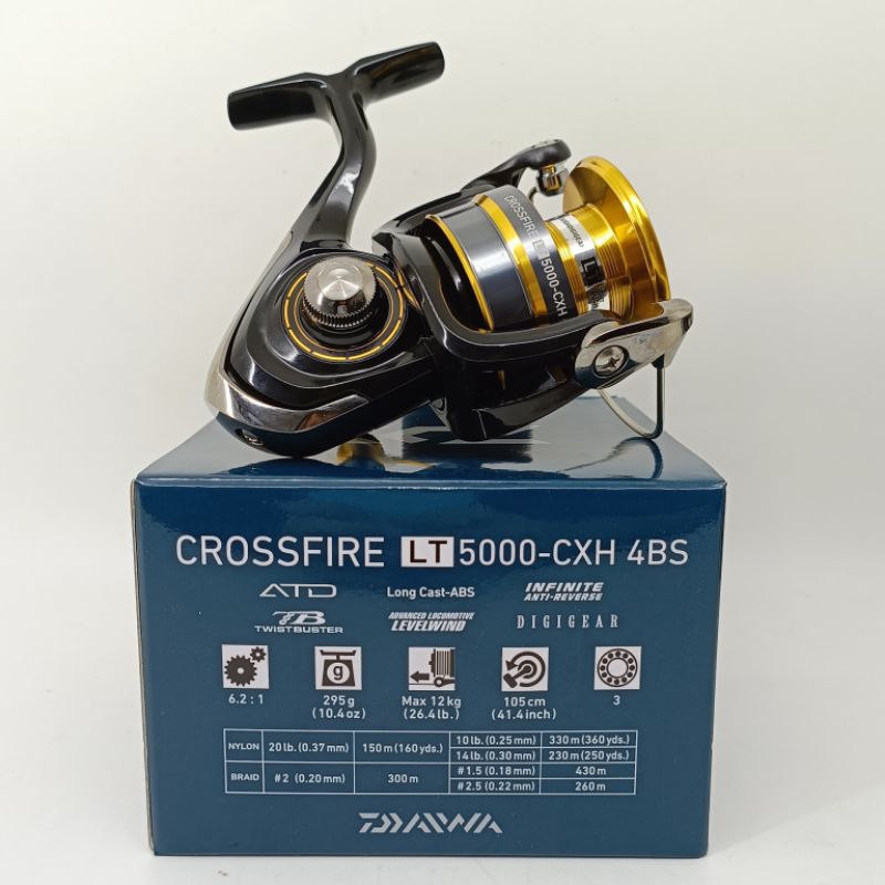 NEW DAIWA CROSSFIRE LT 4BS 1000/2000/2500/3000/4000/5000/6000 | Shopee ...