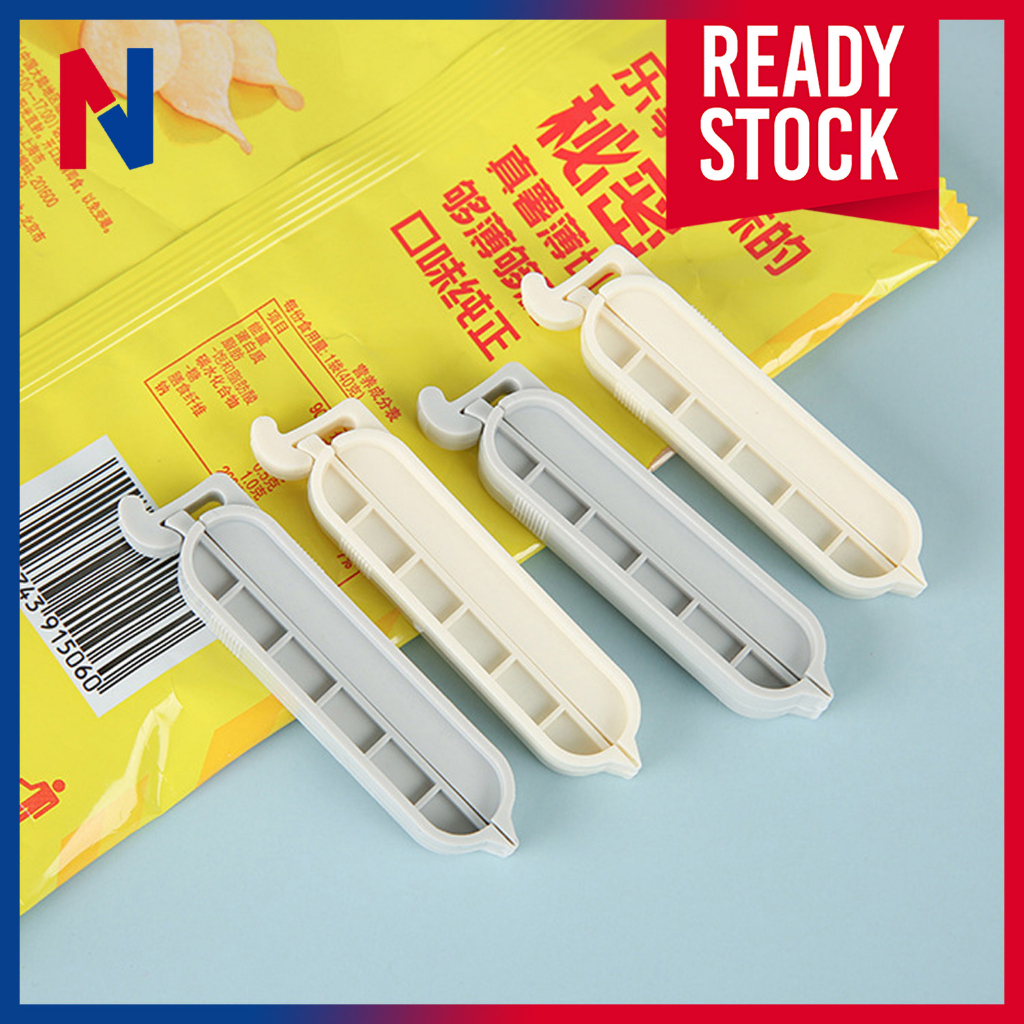 Plastic Bag Sealer Clip / Klip Penutup Beg Makanan Segar / Mini Vacuum ...