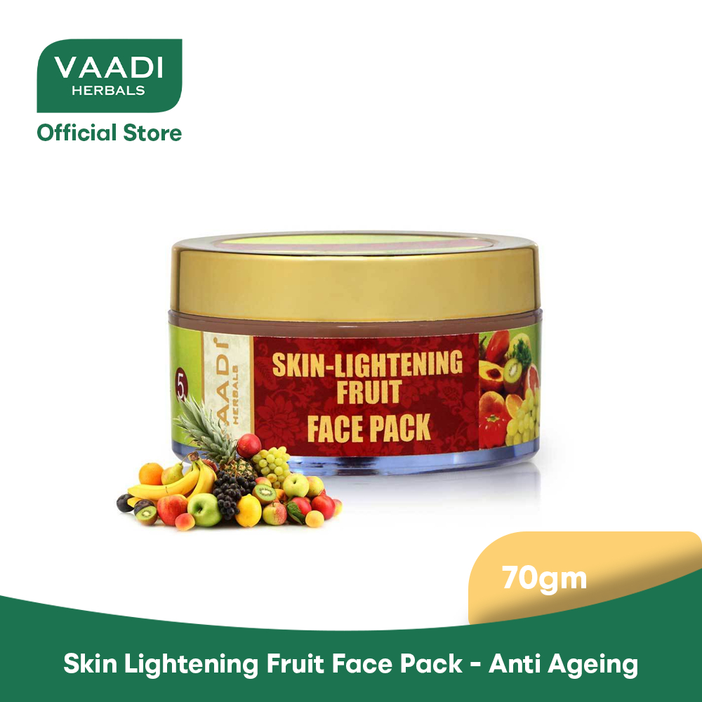 VAADI HERBAL ORGANICS Skin Lightening Fruit Face Pack (70gm) | Shopee Malaysia
