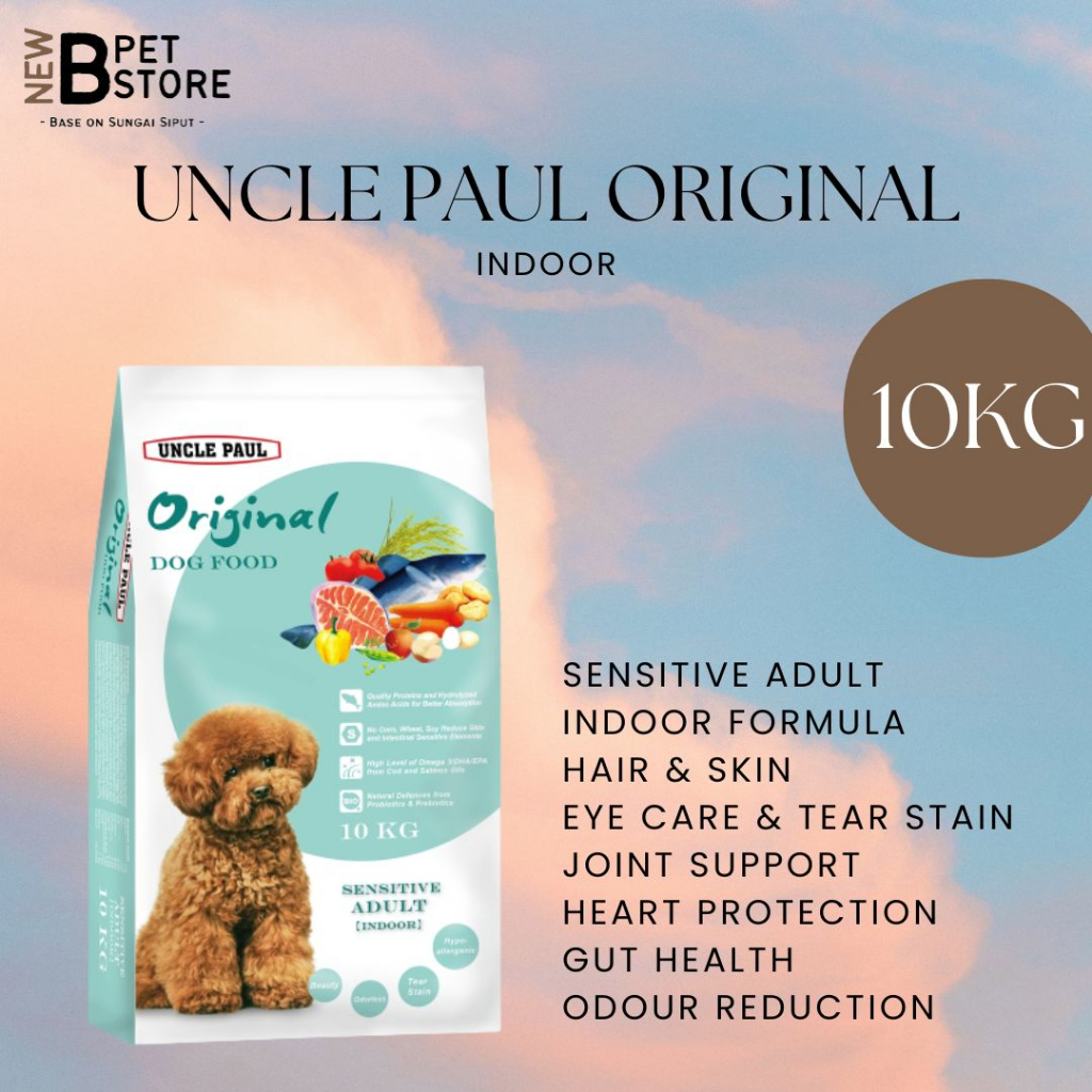 UNCLE PAUL ORIGINAL INDOOR POODLE / SMALL BREED DOG (10KG) NEWB PET ...