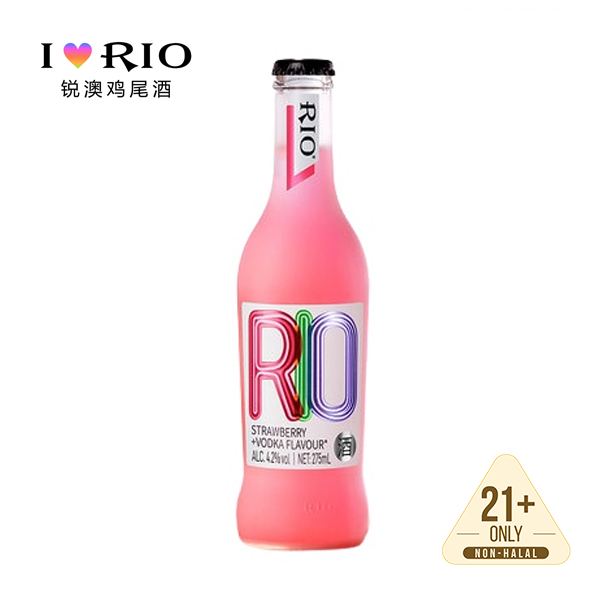 经典系列 独家代理 RIO 鸡尾酒 草莓伏特加 瓶装 275毫升 RIO Cocktail Bottled Series Strawberry ...