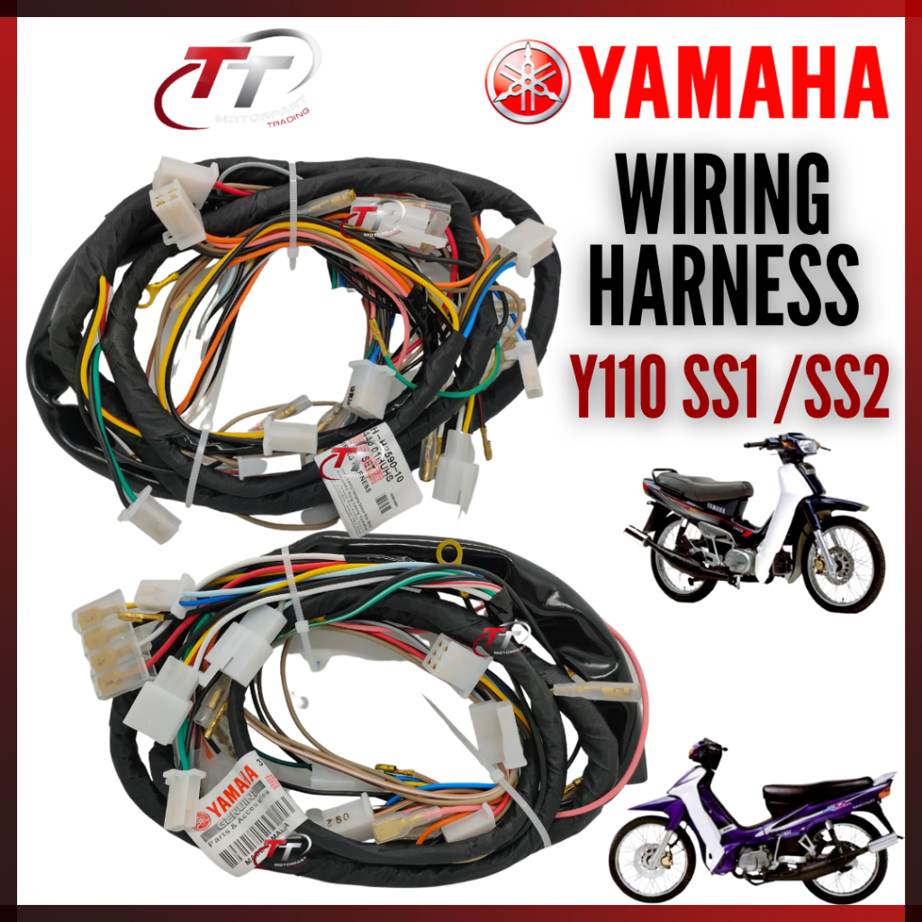 Yamaha Y110 SS 1 SS2 Y110SS SS1 3YR 4VH WIRING HARNESS BODY WIRE ...