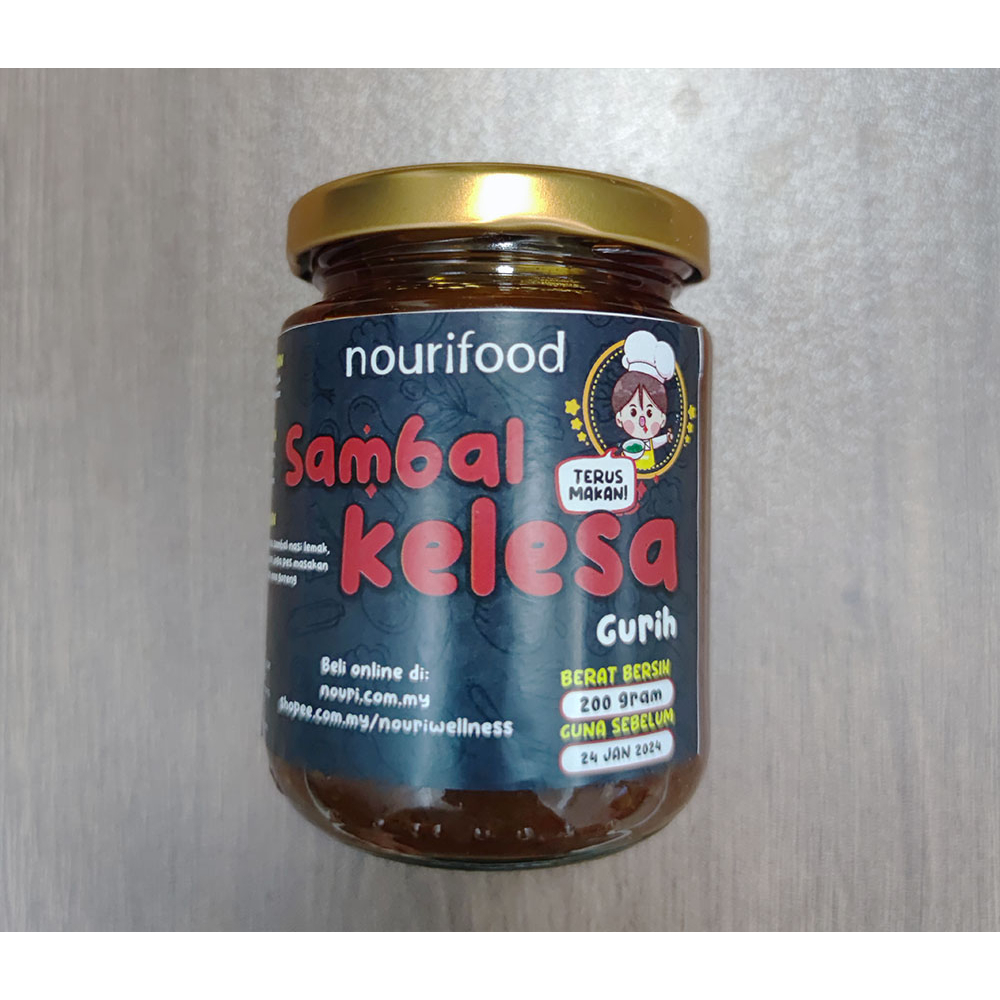 NOURIFOOD Sambal Kelesa Gurih Serba Guna 200g | Shopee Malaysia