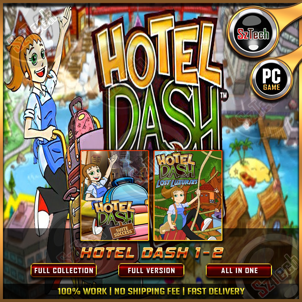 Hotel Dash 1 & 2 [PC GAME] 🔥 [ DIGITAL DOWNLOAD] 🔥Classic Games🔥Time Management🔥Nostalgia Game🔥 ...