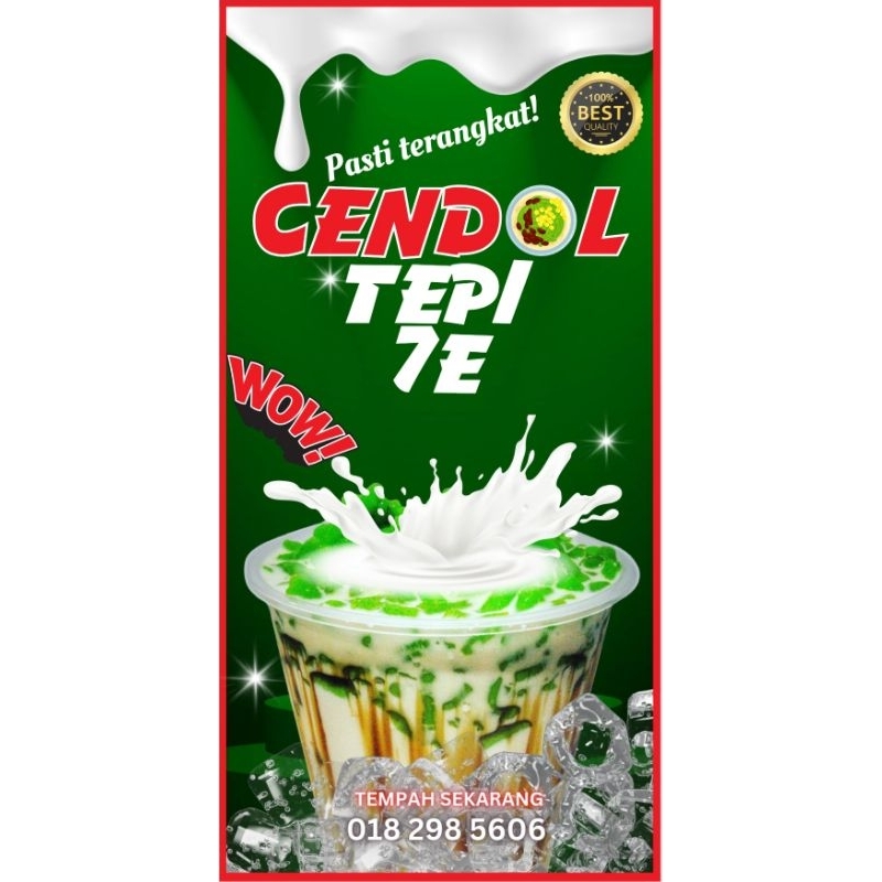 banner bunting cendol ais kacang ABC air kelapa muda Lai chi kang rojak ...