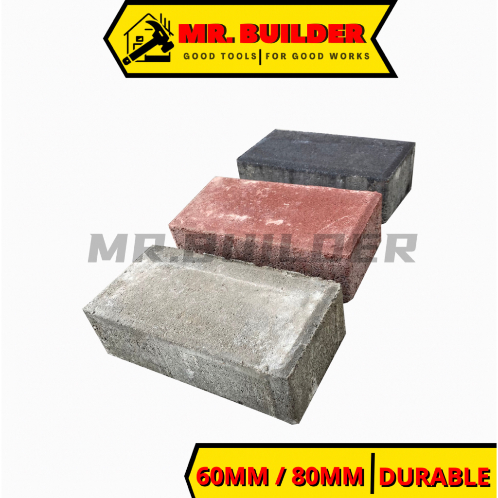 MR BUILDER Holland Paver 60MM 80MM Interlocking Pavers Bricks Brick ...