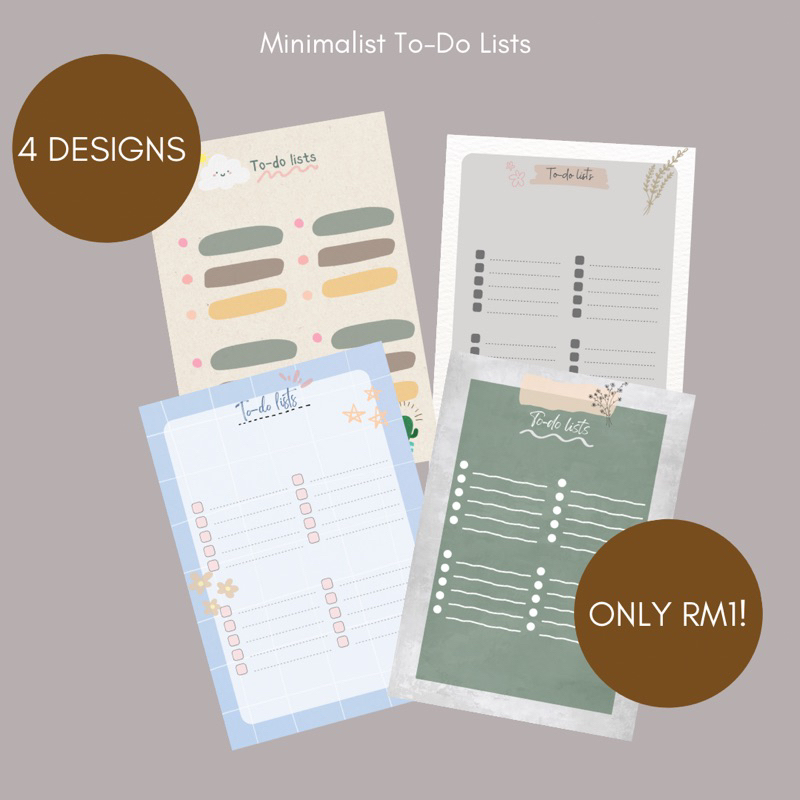 (PDF) Digital To-do lists (4 designs) | Shopee Malaysia