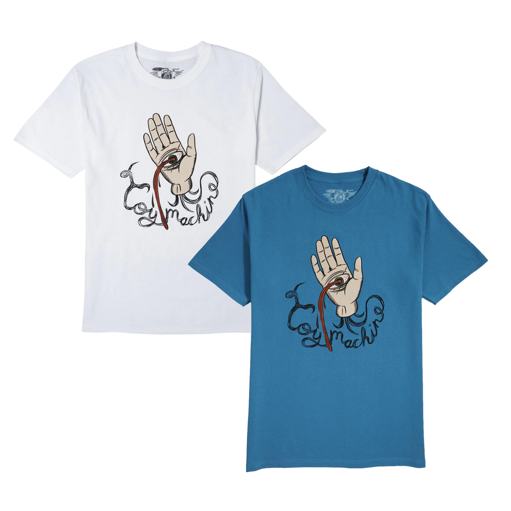 Toy Machine Bleeding Hand T-Shirt ( Ocean / White ) | Shopee Malaysia
